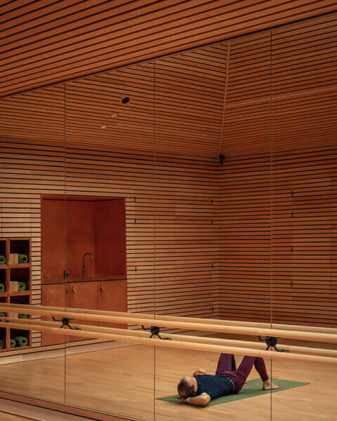 Rammed Earth Yoga Studio - More Sports. More Architecture.
